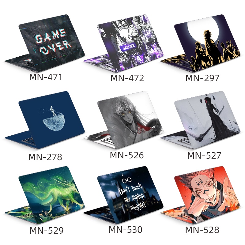 Cartoon character laptop decorative decal protective film, laptop skin ...