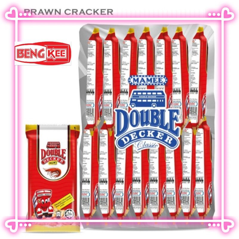 Beng kee 🔥Double Decker Mini (15g x 30)🔥UdangFlavoured🔥虾条饼 | Shopee ...