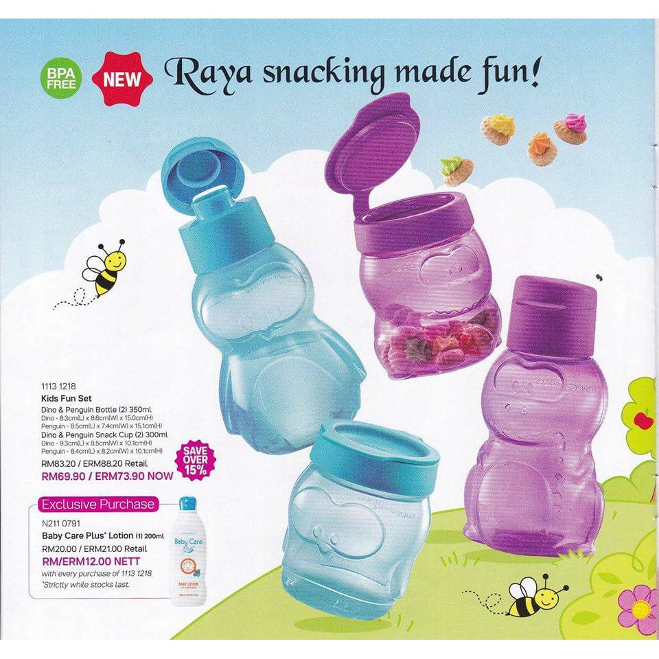 tupperware kids fun set(4pcs) | Shopee Malaysia