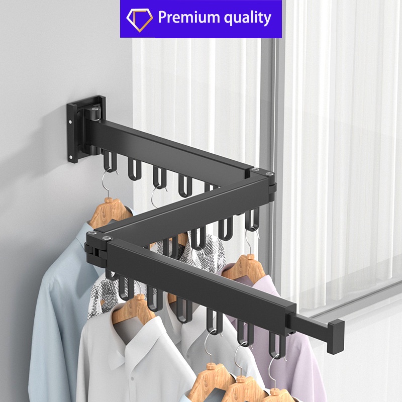 Aluminum alloy drying rack outdoor balcony folding drying rack free ...