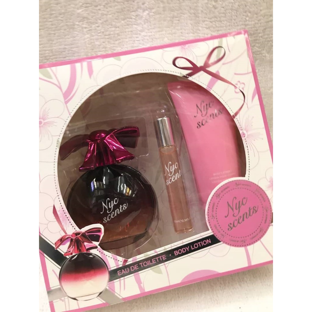 SE PERFUME SET BOX 3 IN 1 NYC SCENTS (FOR WOMEN) | Shopee Malaysia