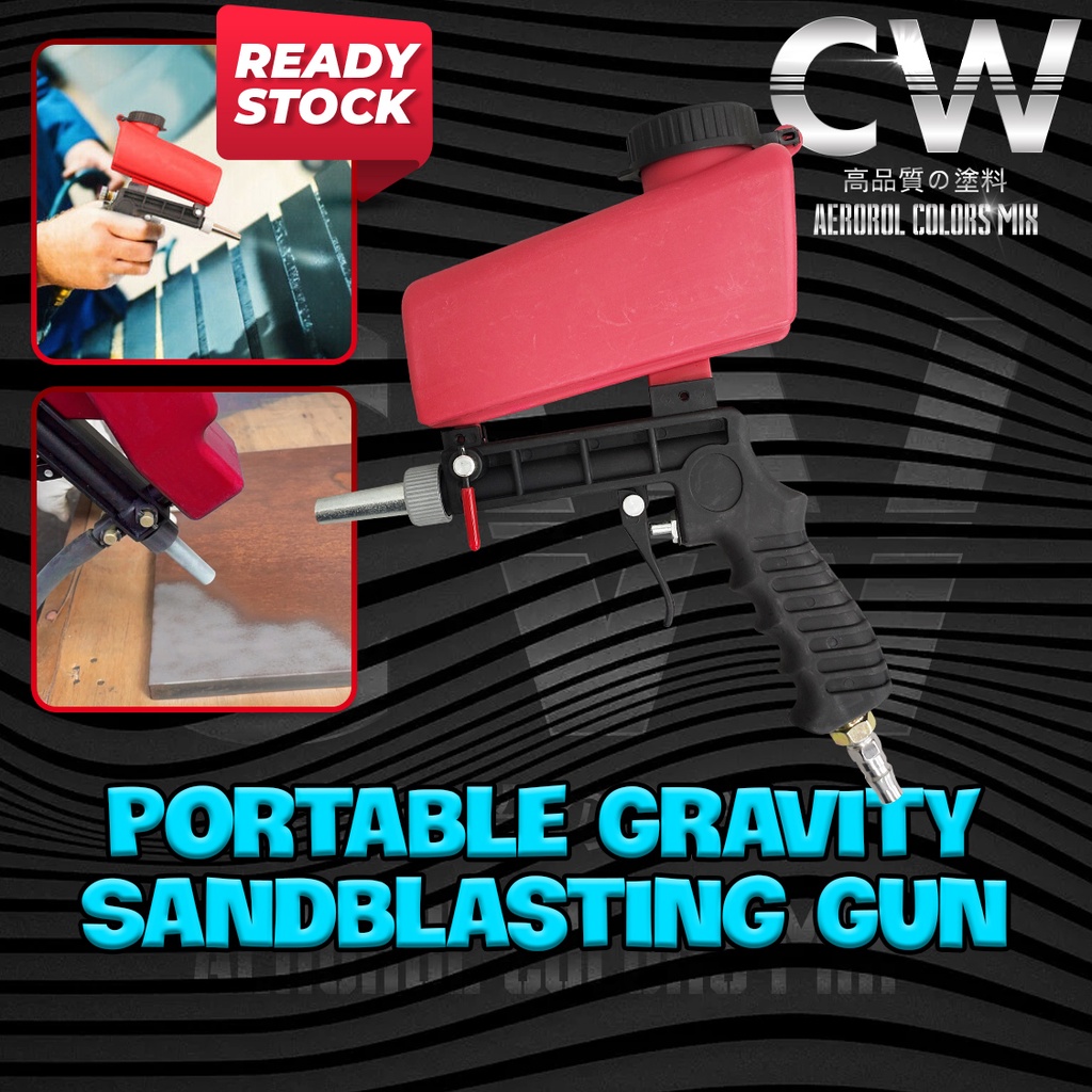 Portable Gravity Sandblasting Gun Small Pneumatic Speed Sand Blaster ...