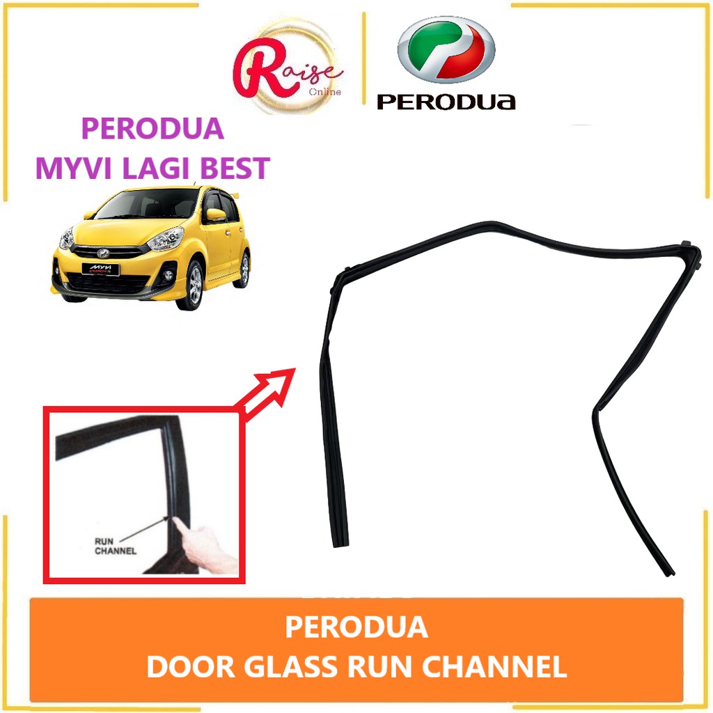 PERODUA Door Glass Run Channel (Getah Tingkap) Genuine Part Original ...