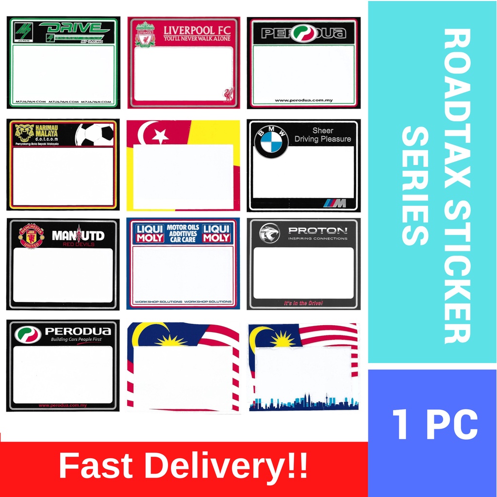 ROADTAX STICKER SERIES UNIVERSAL ROADTAX STICKER PROTON ROADTAX PERODUA ...