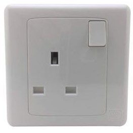 MK 1G 13A SWITCH SOCKET OUTLET E2757SRWHI | Shopee Malaysia