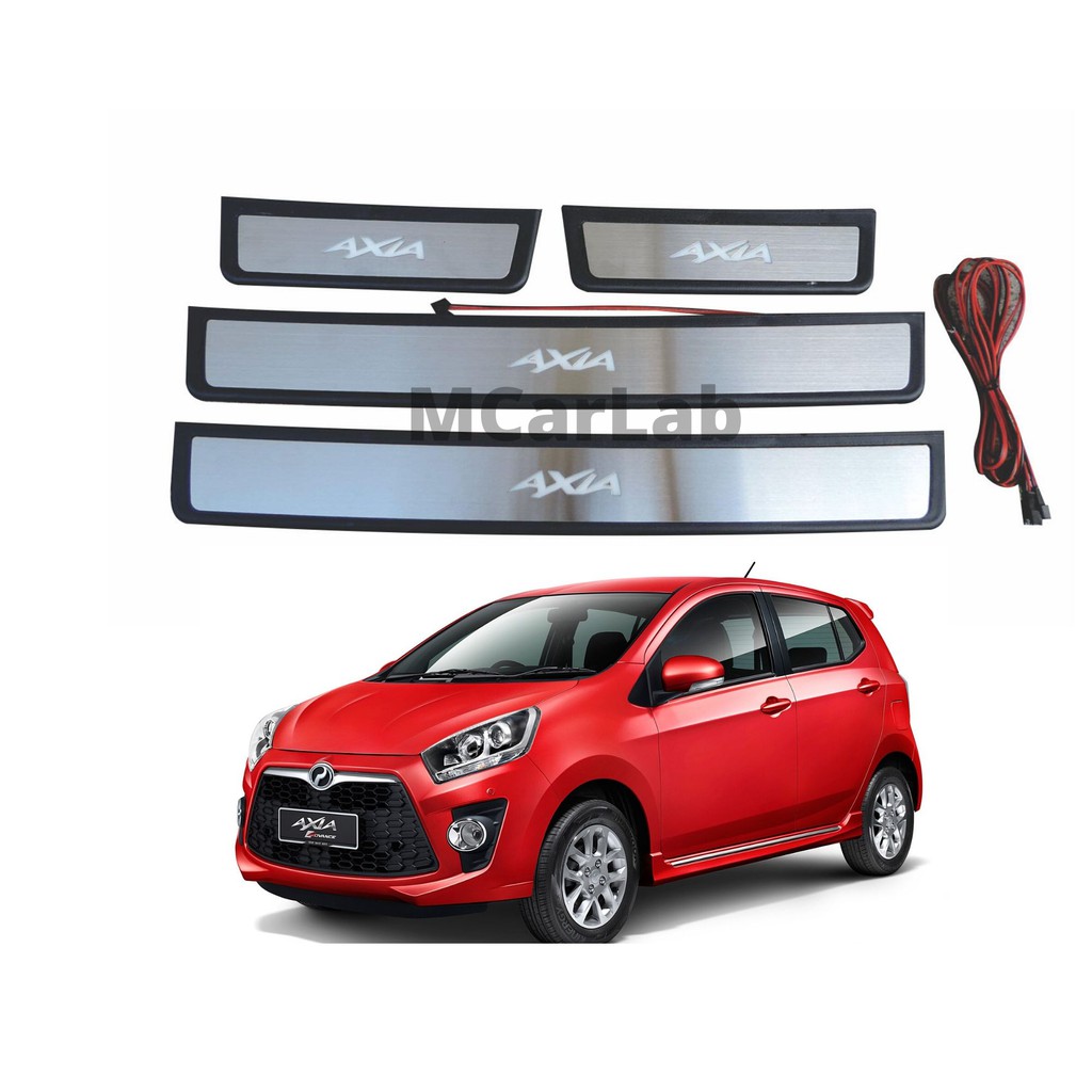 PERODUA AXIA 2014~ON DOOR SIDE STEP PLATES | Shopee Malaysia