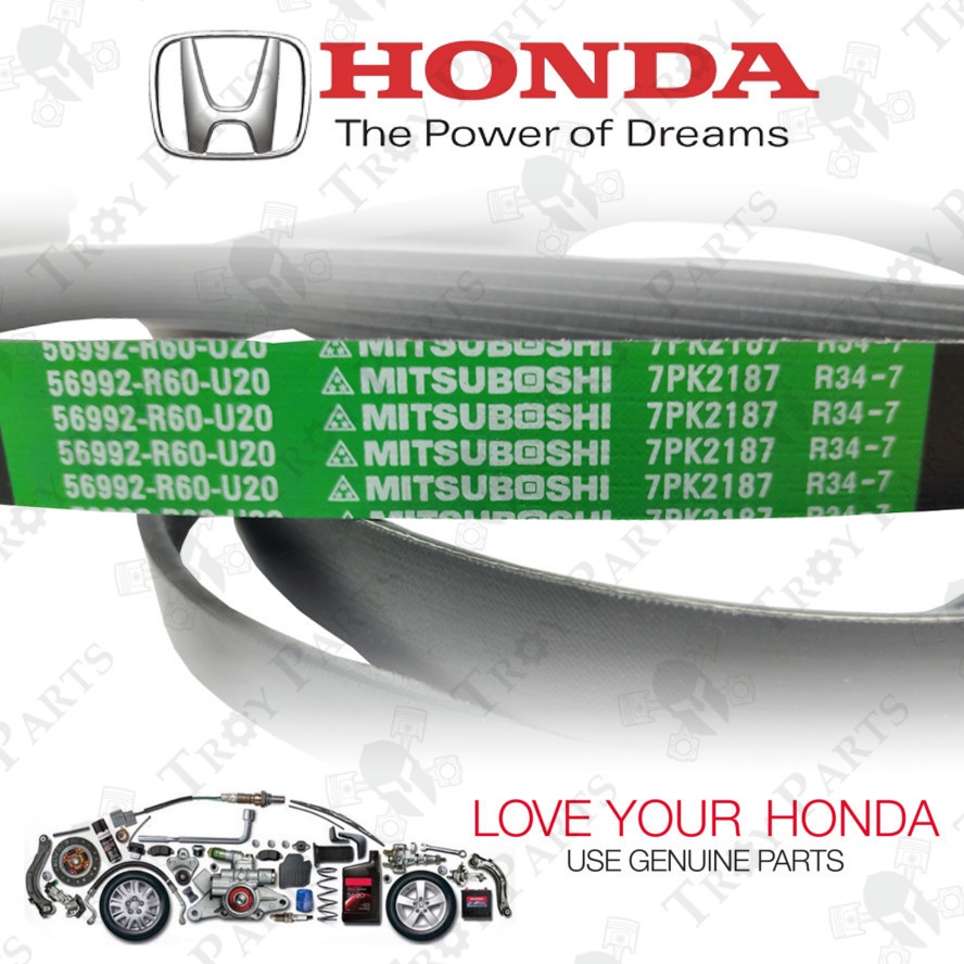 Original Honda Fan Belt 56992-R60-U20 for Honda Accord 2.0 TA0 2008 ...