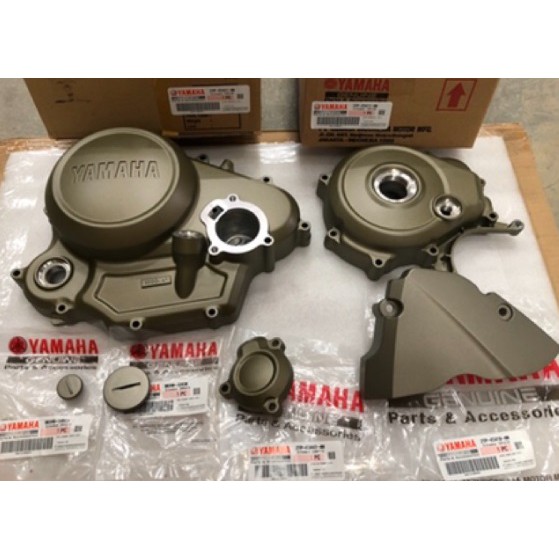 Original Yamaha HLY Y15ZR / FZ150 2TP Casing Cover Engine Matt GOLD / Magnet/ Crankcase Cover ...