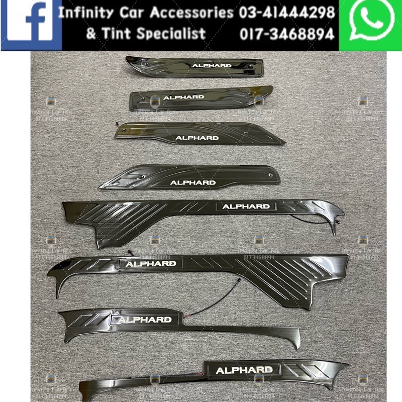 Toyota Vellfire Alphard 2008-2023 Led Door Side Sill Step | Shopee Malaysia