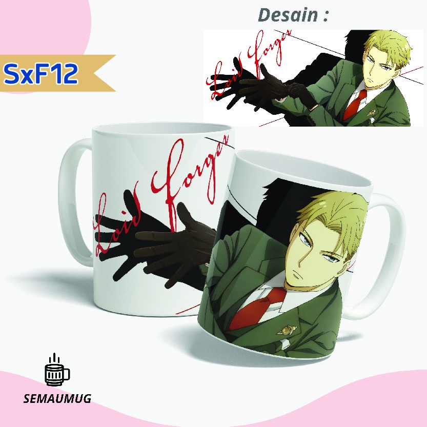 Mug ANYA LOID YOR FORGER SPY X FAMILY Gift ANIME Glass Cup PRINT CUSTOM ...