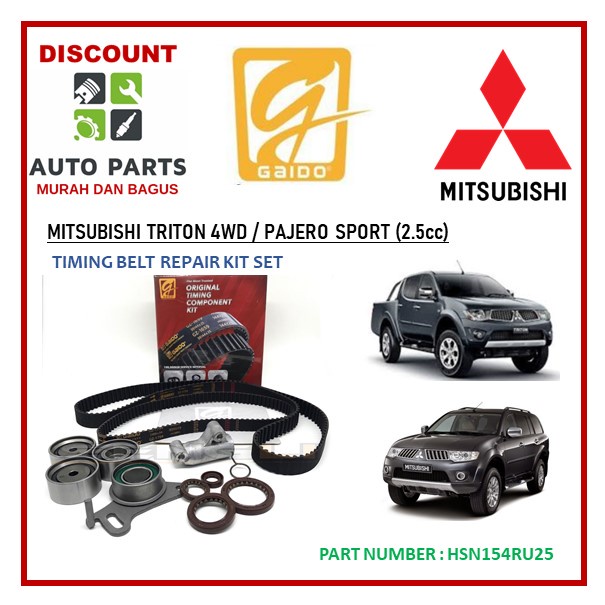 🔥 2 YEAR / 100,000KM WARRANTY GAIDO SERIES 🔥 TIMING BELT KIT MITSUBISHI ...