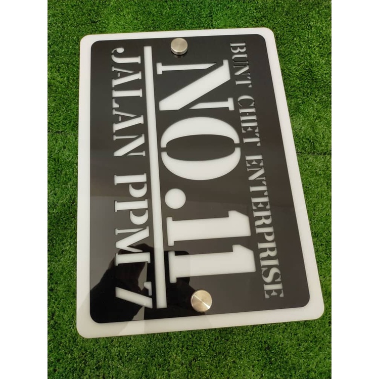 PLAT RUMAH / SIGNAGE RUMAH / SIGNBOARD RUMAH / NOMBOR RUMAH (CUSTOM ...