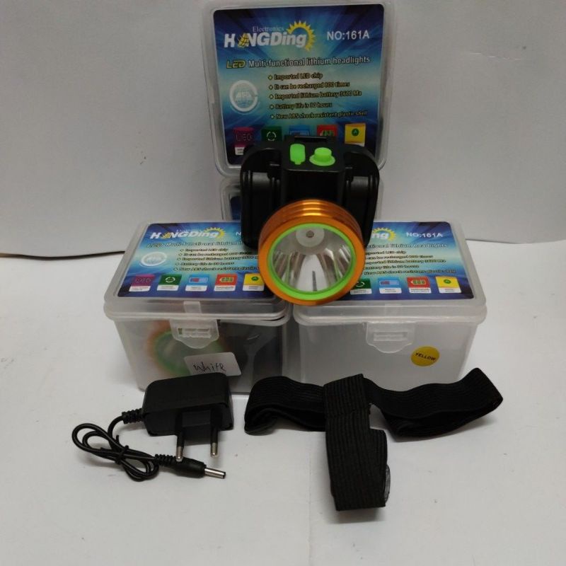 NO 161A 80W LED Lampu Kepala/ Rechargeable Head Lamp/ Waterproof Head ...