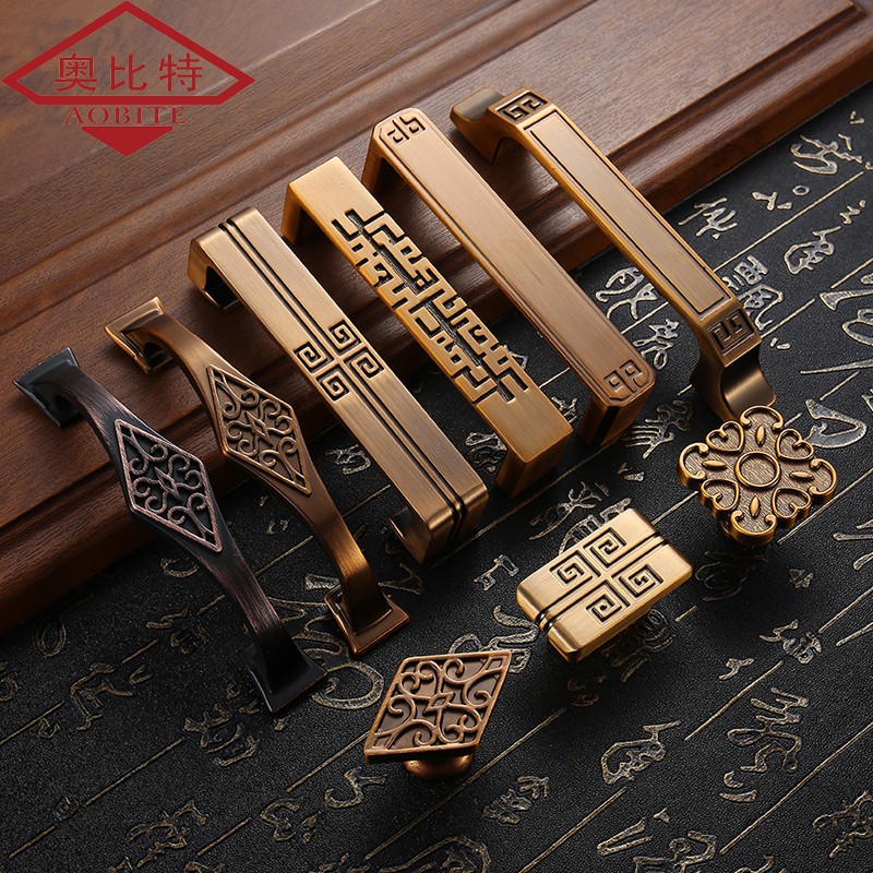 AOBITE American Antique Bronze Cabinet Handle Vintage 128mm Drawer ...