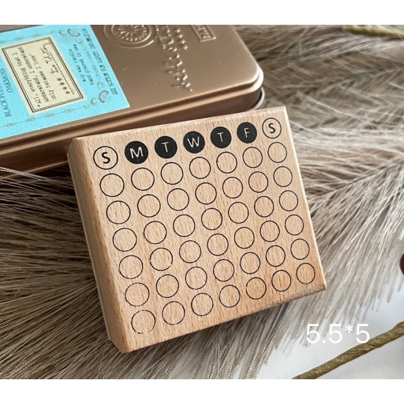 Exclusive Agent YAYA Calendar Seal Wooden Taiwan Brand Rubber Stamp ...