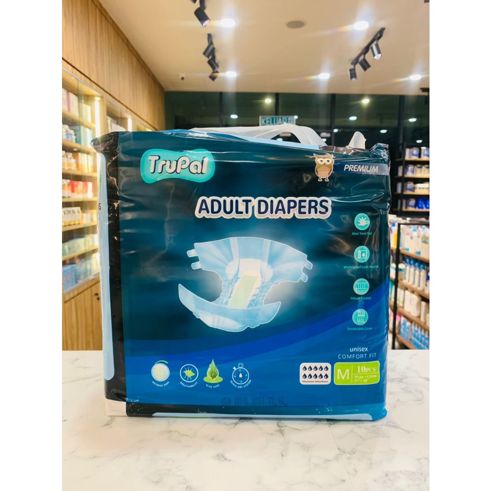 Preferred +】TRUPAL ADULT DIAPERS PREMIUM NIGHT USE (M / L) 10pcs ...