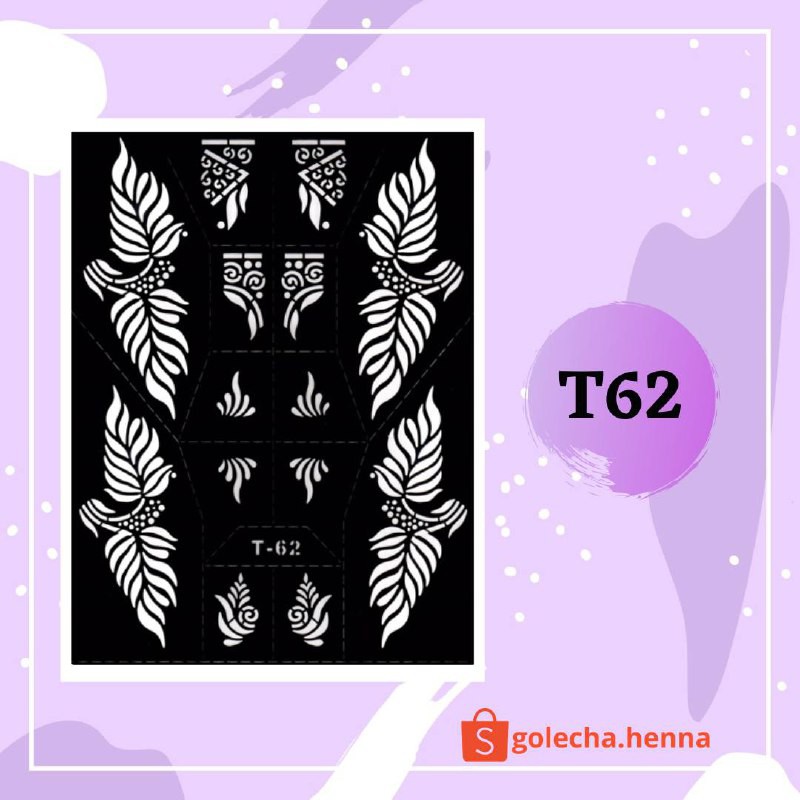Sticker Corak Inai / Henna Stencil (T-62) | Shopee Malaysia