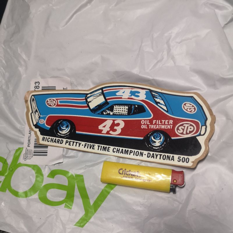 sticker stp kereta (richard petty 5 time champion) | Shopee Malaysia