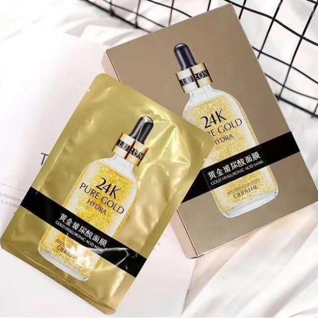 24K Pure Gold Hydra Mask Hyaluronic (30g*10) | Shopee Malaysia