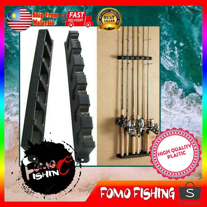 Pole Rack /Fishing Rod Holder / Rack Pancing moden / Rak Rod Pancing ...