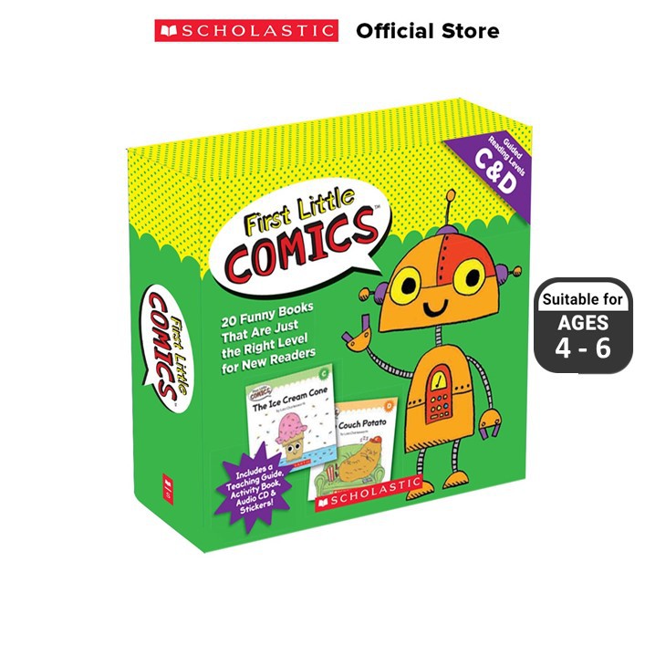 Scholastic First Little Comics Guided Reading Levels C & D With CD ISBN ...