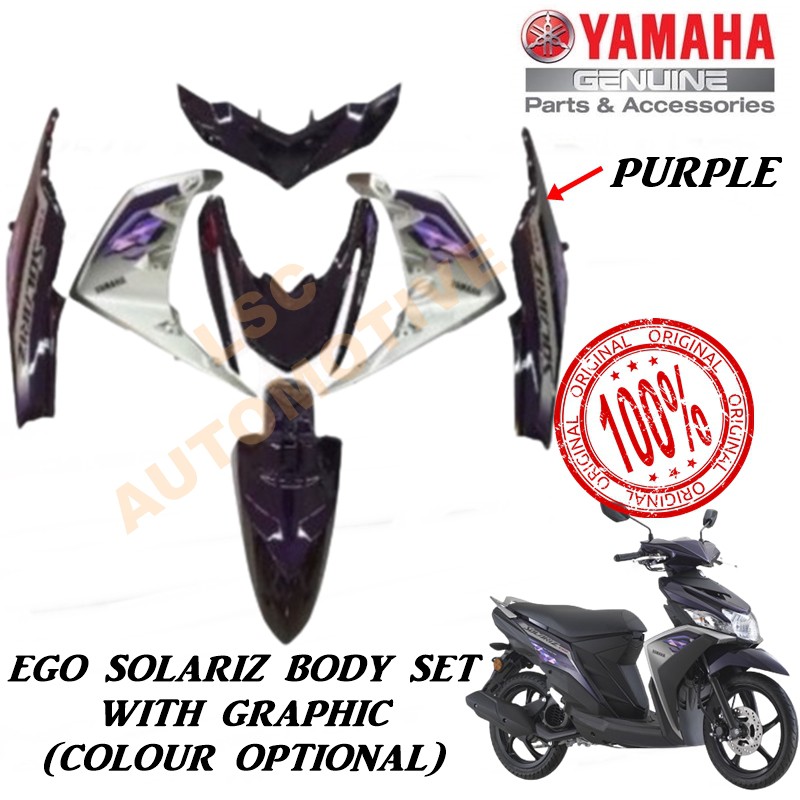 YAMAHA EGO SOLARIZ BODY KIT WITH GRAPHIC(SIAP TAMPAL) / BODY SET WITH ...