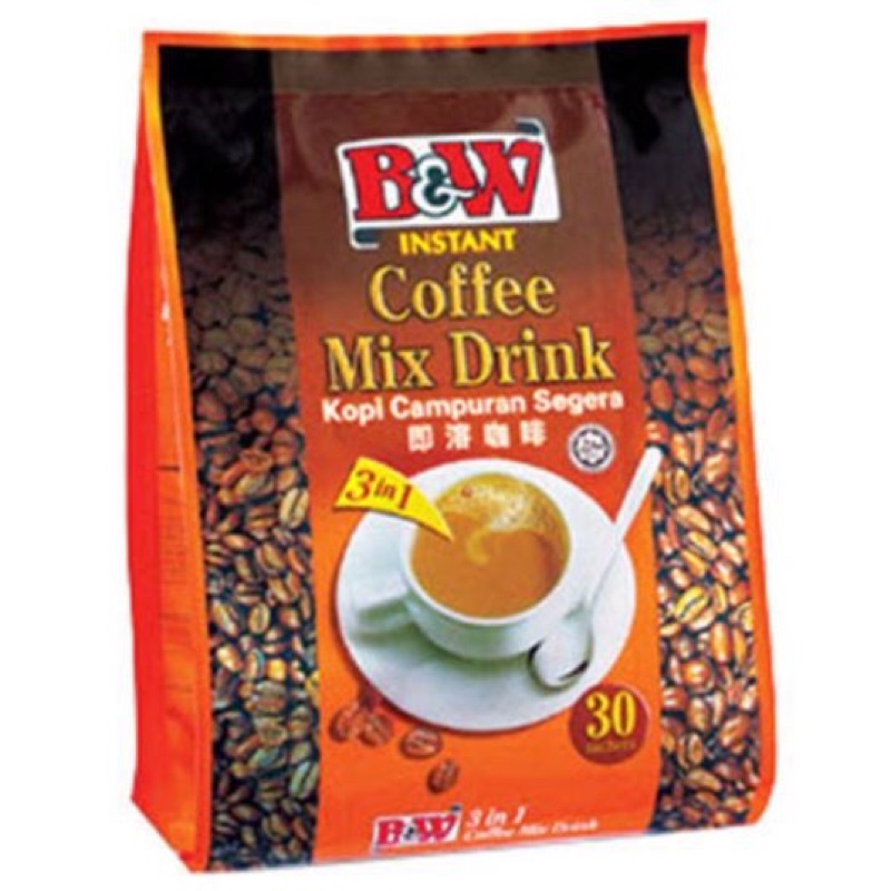B&W Instant 3in1 Coffee Mix Drink (20s x 20g) | Shopee Malaysia