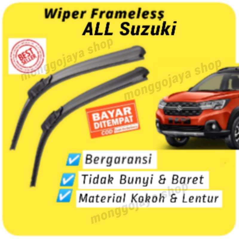 Suzuki Car Wiper Blade Model Frameless All Types and Sizes | Shopee ...