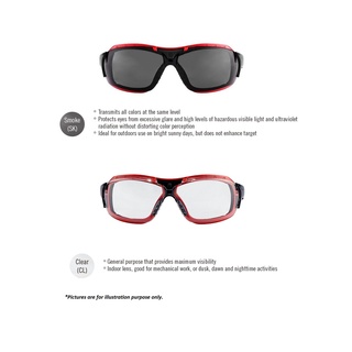 Red Wing Safety Glasses - Heavy Duty 95214 (SMOKE OR CLEAR - 1PC ...