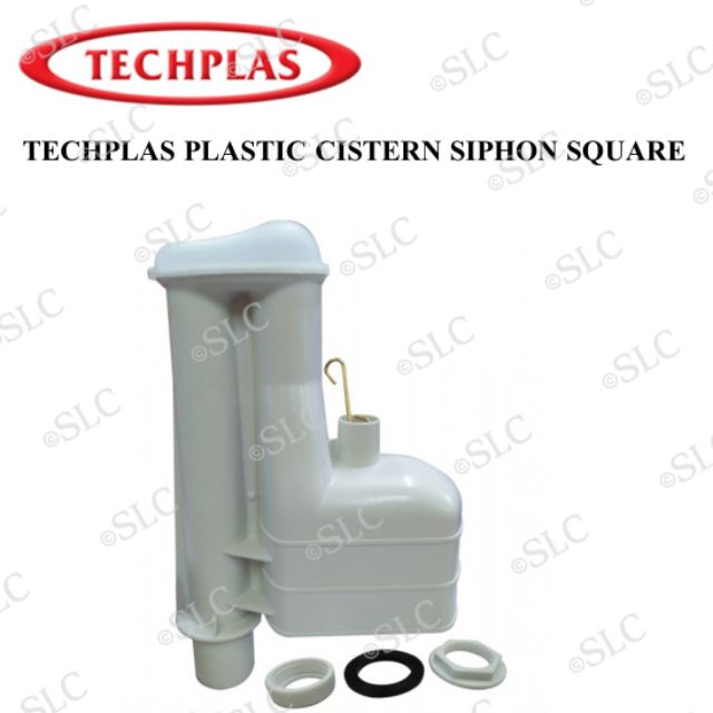 TECHPLAS Plastic Cistern Siphon Square / Pam Tangki Tandas | Shopee ...
