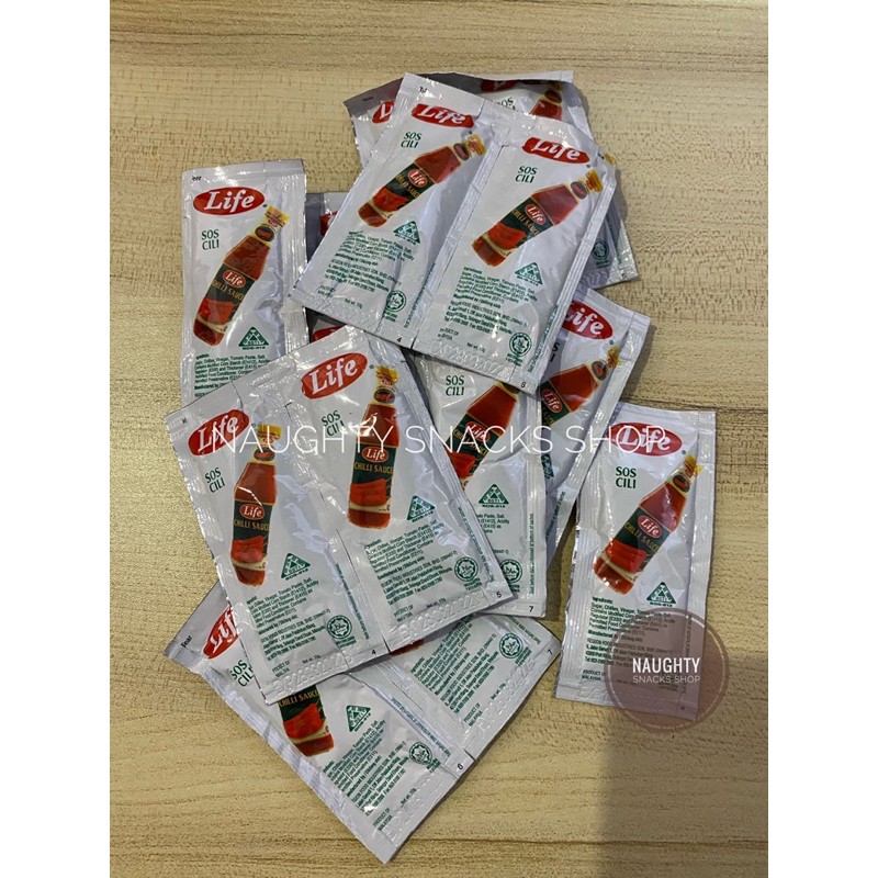 Hot Selling🔥 1 Pcs Life Sachet Chili Tomato Sauce Sos Paket Cili Tomato ...