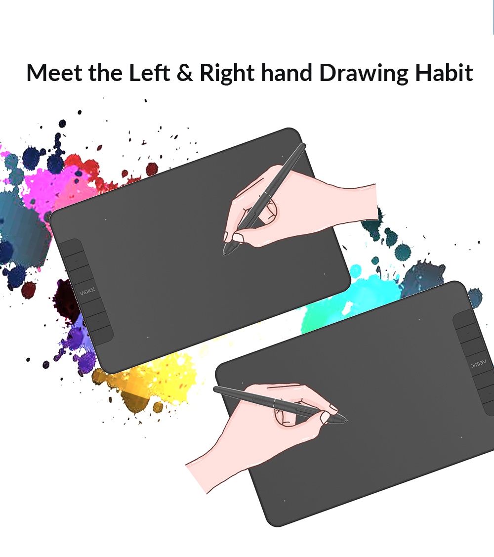 VEIKK Digital Graphic Drawing Tablet VK640 Pen Tablet Support Android ...