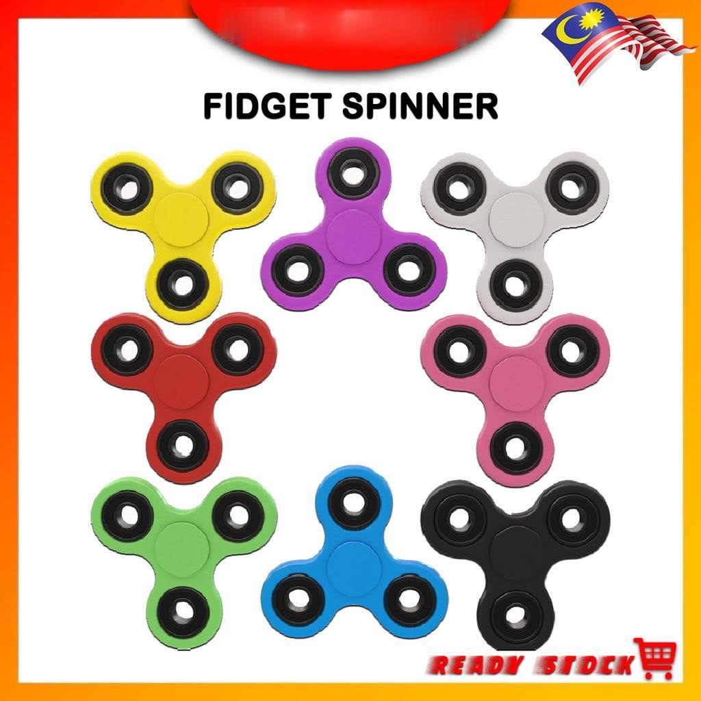 Ready Stock Tri Fidget Spinner Fidgets Anti Stress Toy Premium Spinner ...