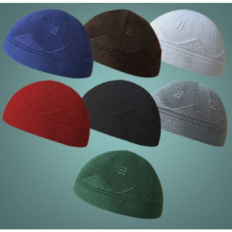 Thick And Quality Adult Turkish Knitted Caps | Hajj Skullcap | Knit ...