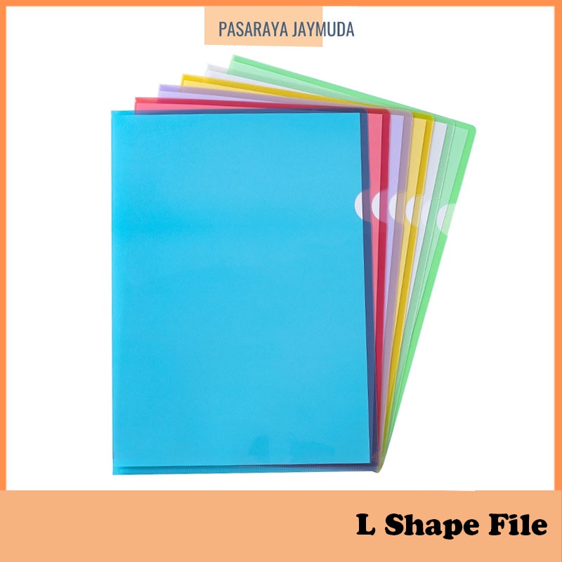 6pcs/12pcs A4 Fail Bentuk L A4 L Shape File Folder File Document Files ...