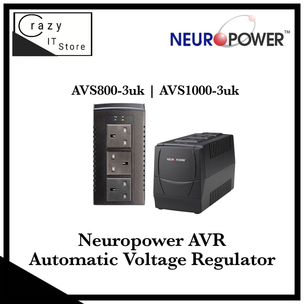 Neuropower AVS800-3UK / AVS1000-3UK Automatic Voltage Stabilizer ...