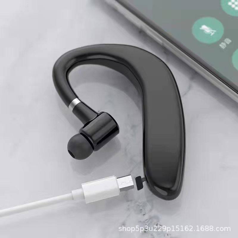 Unilateral Business Hanging Ear Wireless Bluetooth Headset 5.0 Clear ...