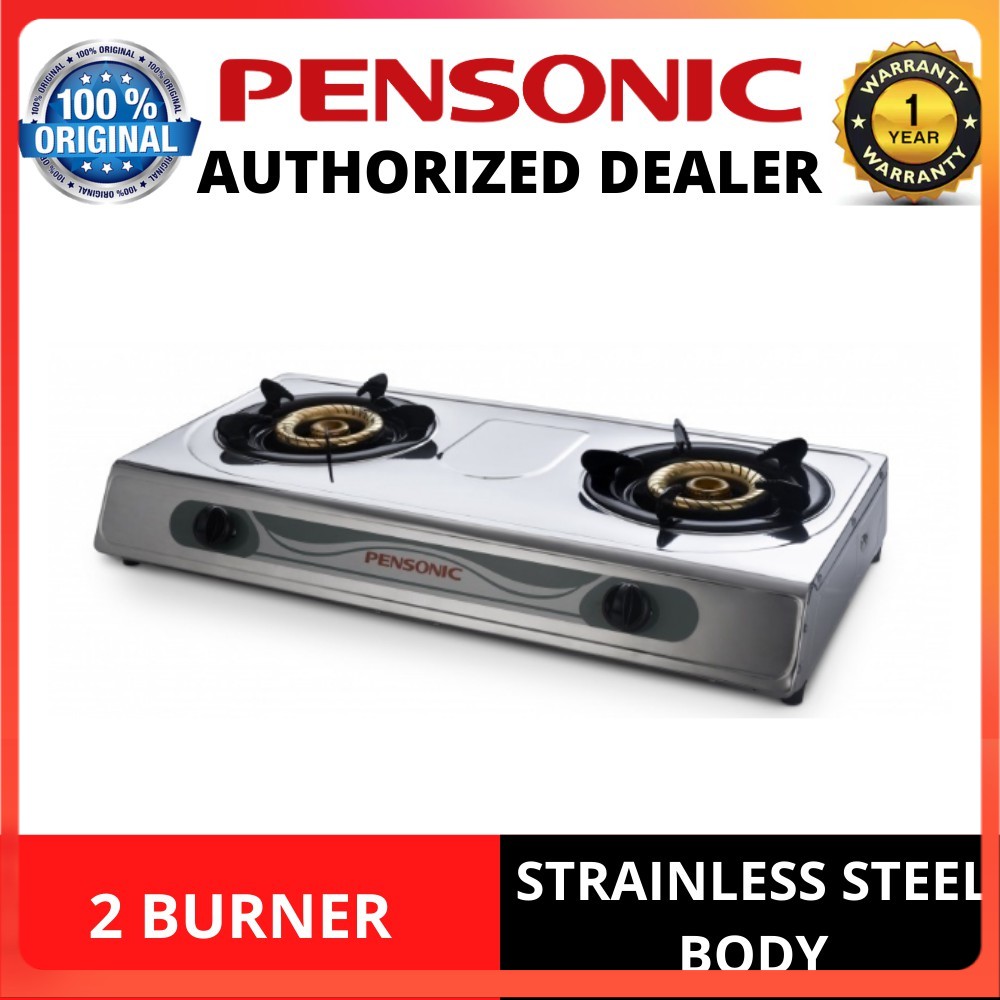 PENSONIC STAINLESS STEEL GAS STOVE PGC-55S | Shopee Malaysia