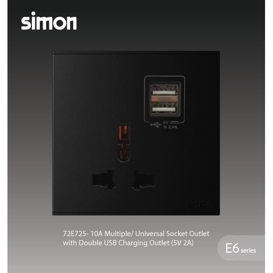 Simon E6 Series Switch / Switches & Socket Outlet (BLACK) | Shopee Malaysia