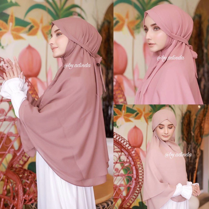 Bergo Havana Non Pet Jumbo Strap stacked double layer diamond Hijab ...