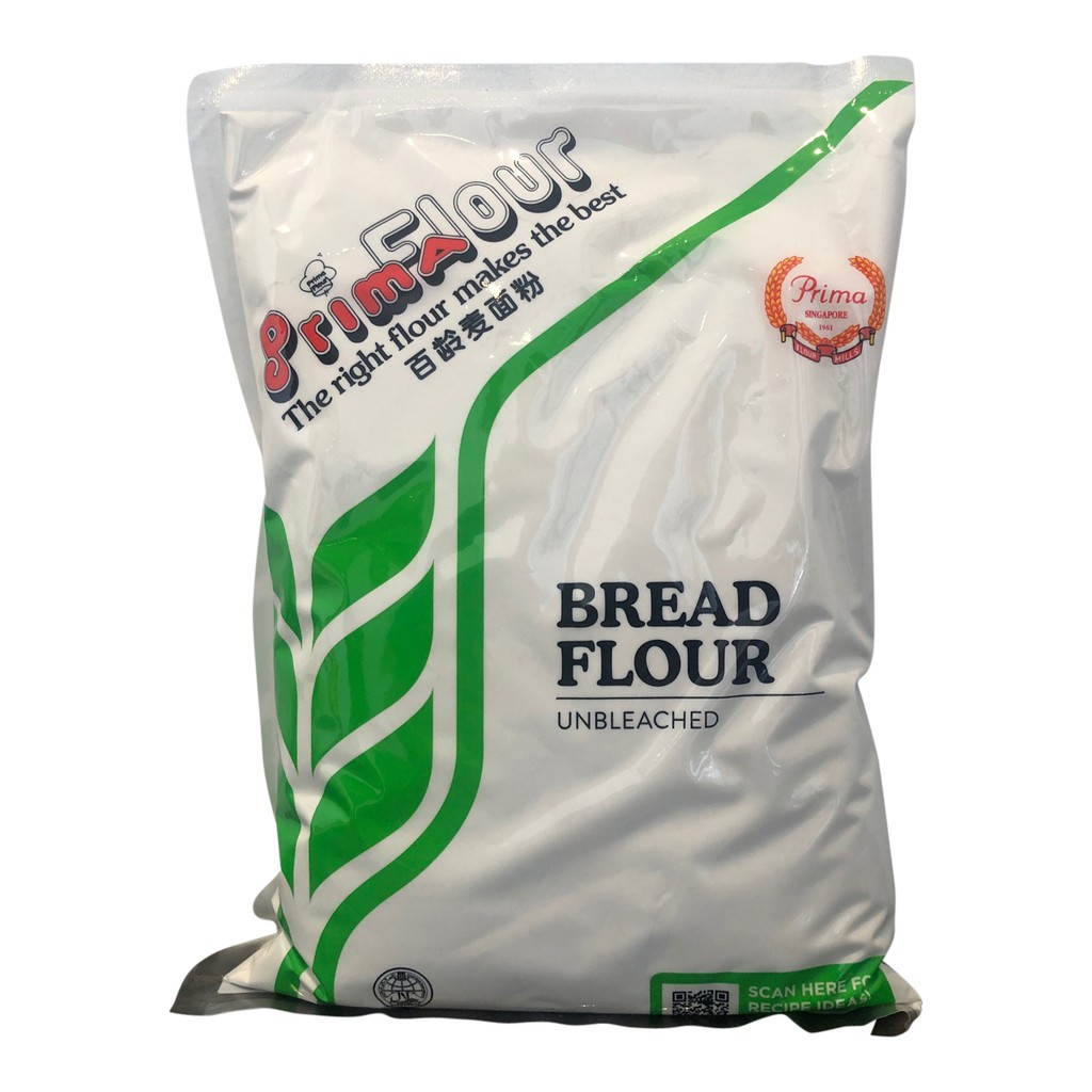 PRIMA Unbleached High Protein Bread Flour / Tepung Roti Prima 1Kg ...