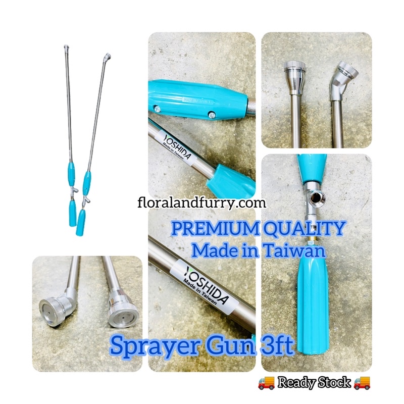 3 feet 90cm YOSHIDA Taiwan Power Sprayer Gun Batang Pam Racun Bateri ...