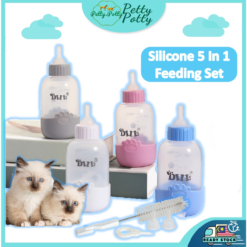 🇲🇾𝐑𝐞𝐚𝐝𝐲 𝐒𝐭𝐨𝐜𝐤 5 in 1 Botol susu anak kucing small pet puppy Pet Milk ...