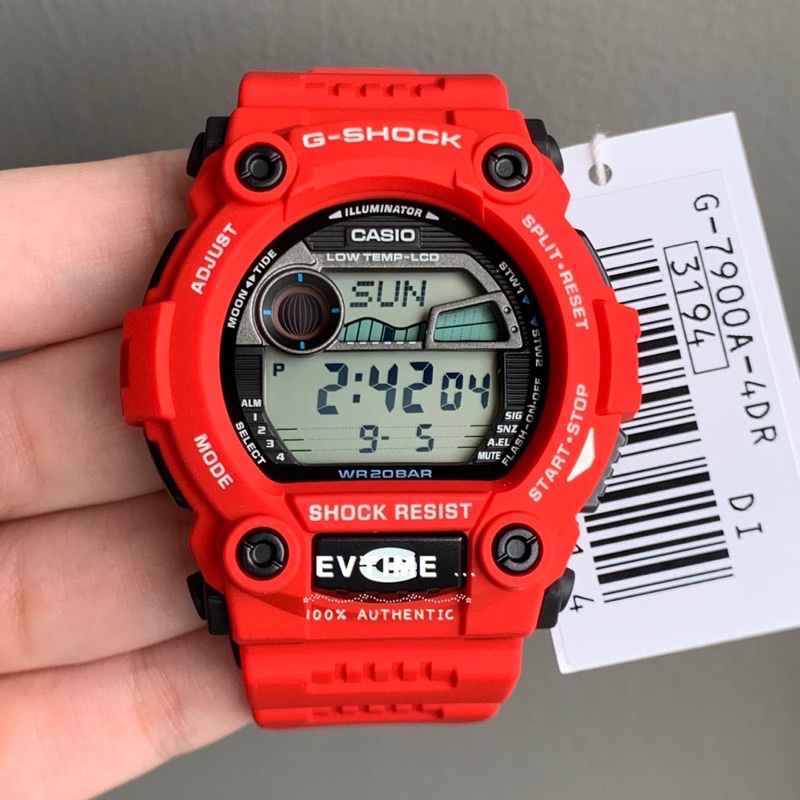 100% ORIGINAL CASIO G-SHOCK MATMOTO MERAH G-7900A-4DR / G-7900A-4D / G ...