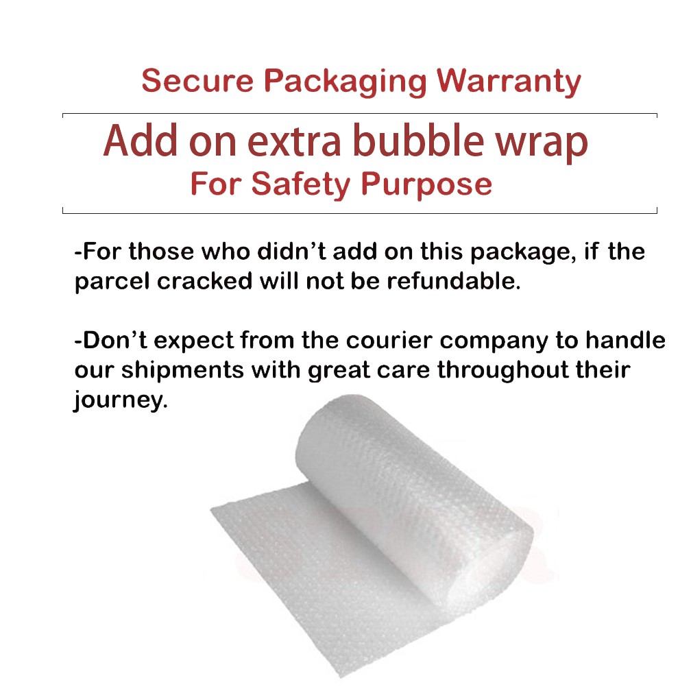 Add on Extra Bubble Wrap/Bubble Wrap Extra Add On Service/Extra Protection. | Shopee Malaysia