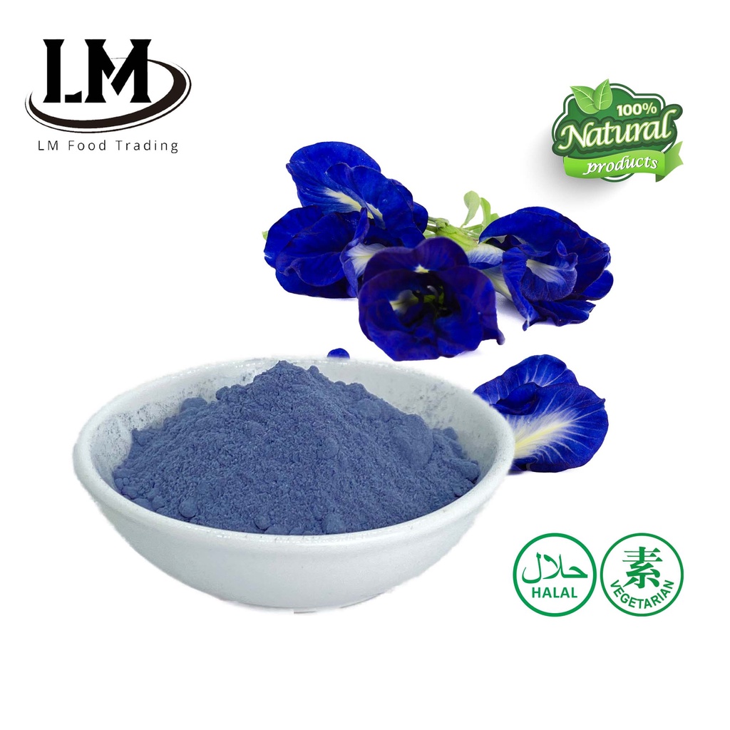 Butterfly Pea Powder / Serbuk Bunga Telang/ 蝶豆花粉 Food Coloring & Food ...