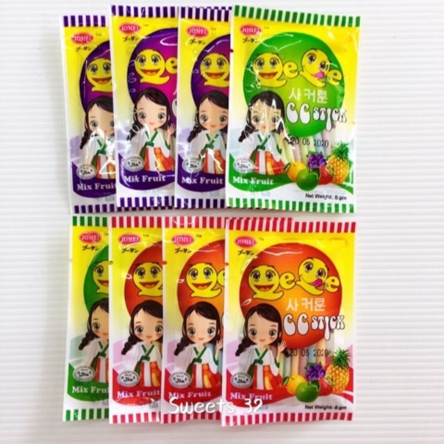 Jomei QeQe CC Stick Candy 水果味吸吸糖 (1pack 8g) | Shopee Malaysia