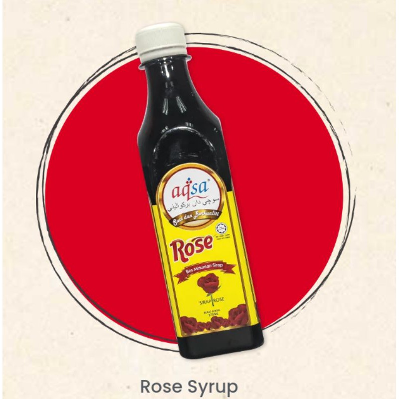 ADABI Rose Syrup Aqsa (375ML) | Shopee Malaysia