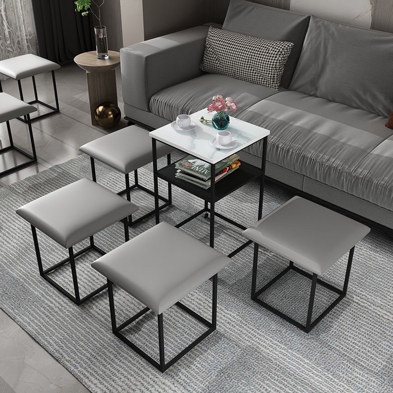 Coffee table Rubik's cube stool table multi-functional folding table ...