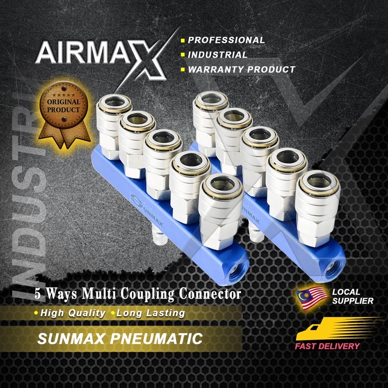 Ready stock in Malaysia Air Hose Quick Connect Coupler Fitting 3 way ...